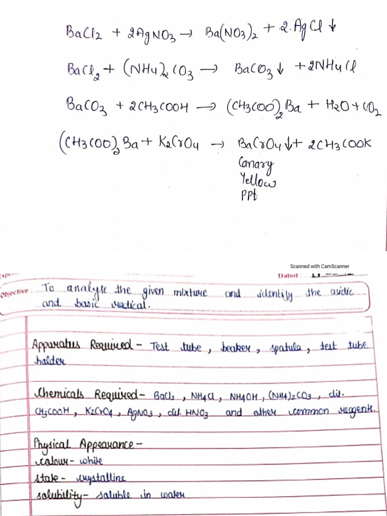 Experiment No. 8 - Chemistry Practicals - Class 12 - 2022-23 | PDF