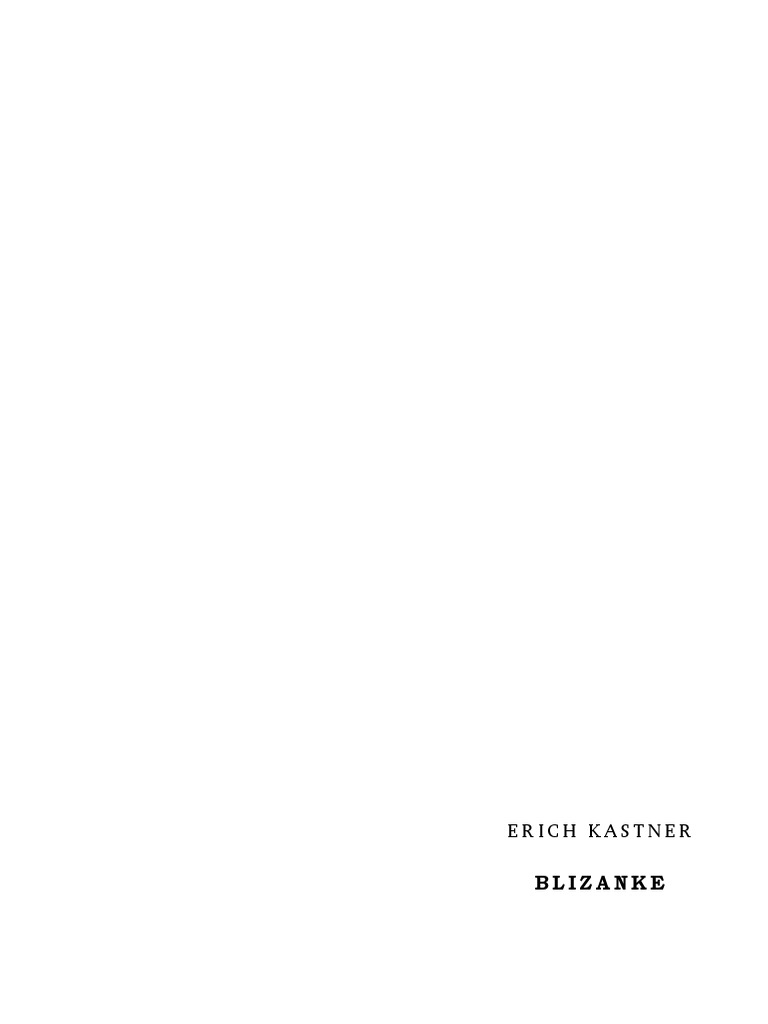 Kästner Erich - Blizanke | PDF
