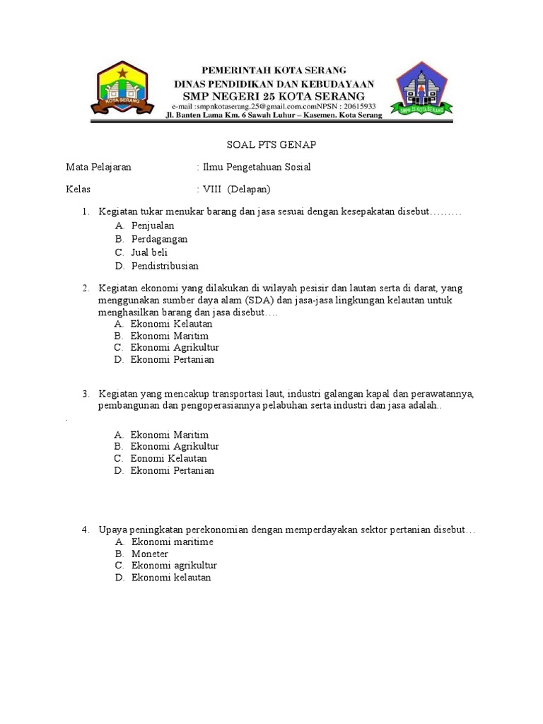 Soal PTS Genap 8 | PDF