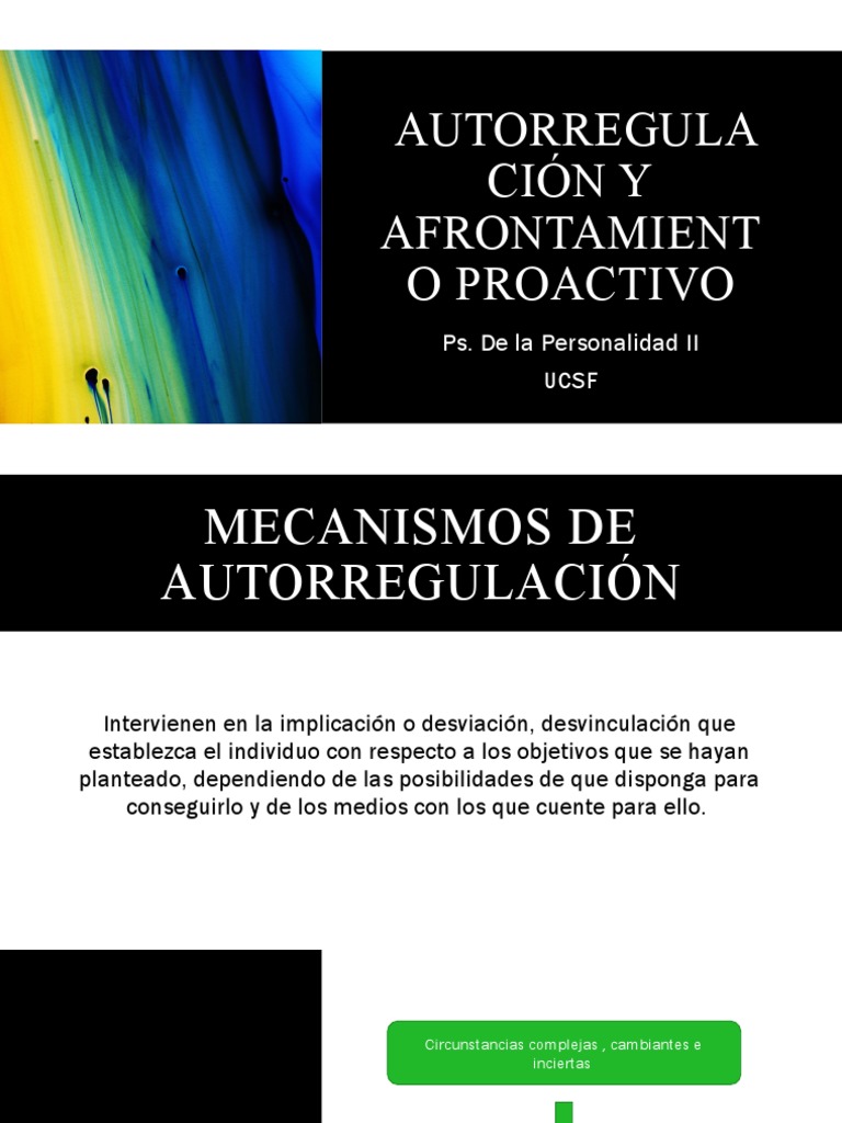 Autorregulación y Afrontamiento | PDF