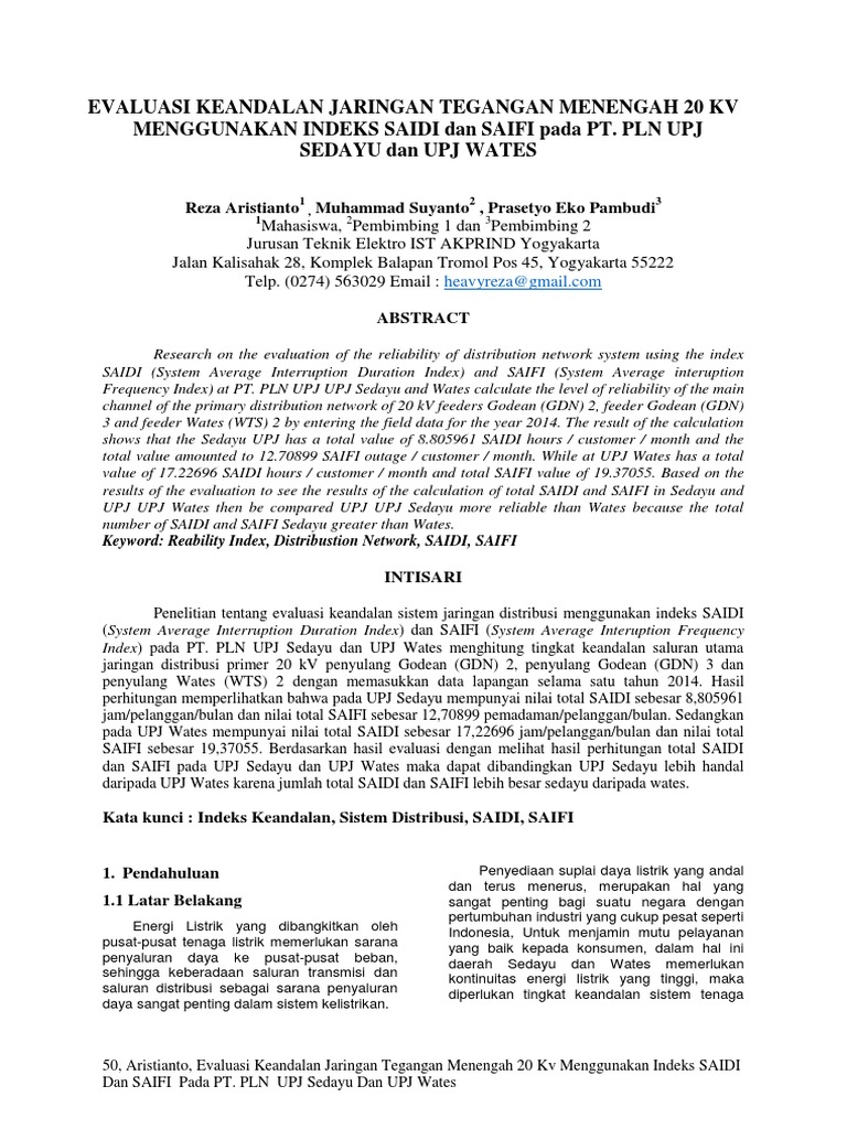 Editorje Journal Editor Jurnal Elektrikal Volume 2 No. 2 Desember 2015 50 61 | PDF