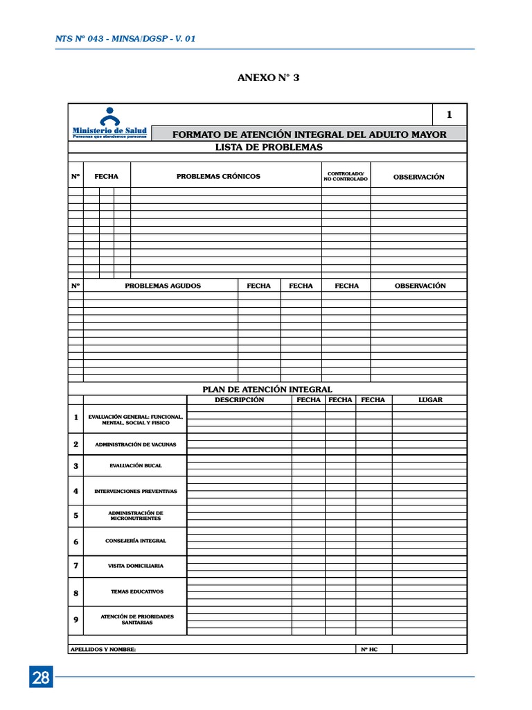 Historia Clinica Del Adulto Mayor | PDF Historia Clinica Del Adulto Mayor | PDF