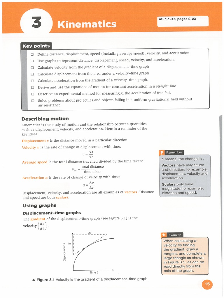 Kinematics Notes | PDF