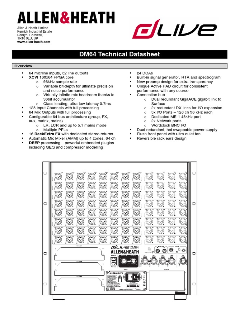 DM64 Datasheet 2 | PDF | Computer Engineering | Computer Science
