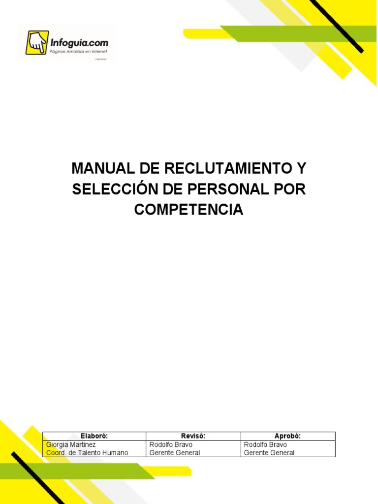 Manual de Reclutamiento | PDF | Reclutamiento | Gestión de recursos humanos