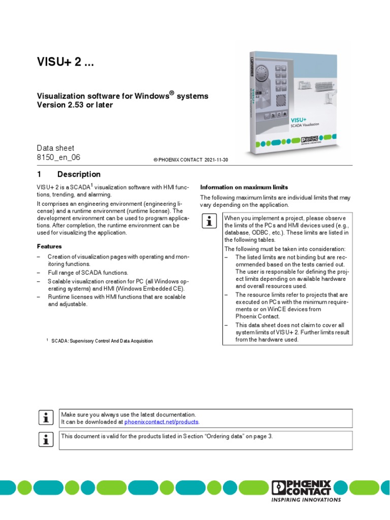 DB en Visu 2 8150 en 06 | PDF | Scada | Microsoft Windows