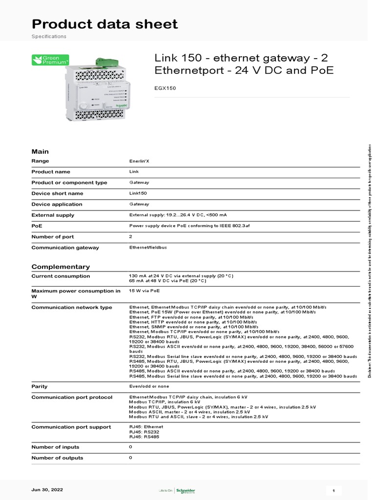 Link 150 Ethernet Gateway Overview | PDF | Information And ...