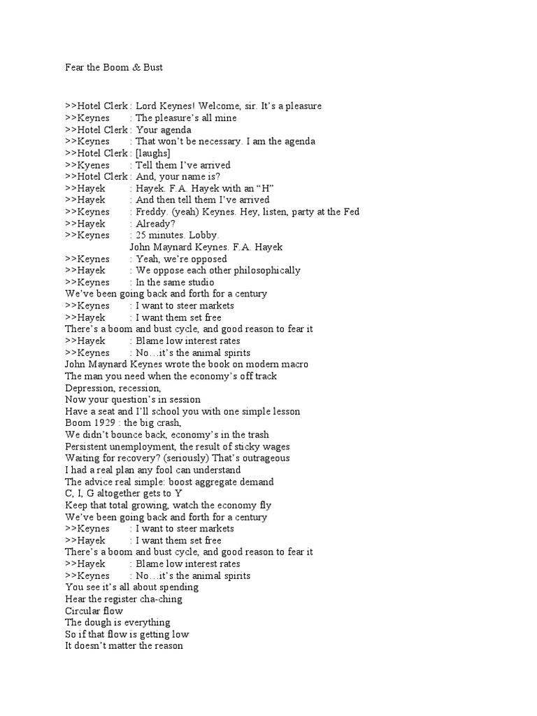 Fear the Boom Keynesian | PDF | Business Cycle | John Maynard Keynes