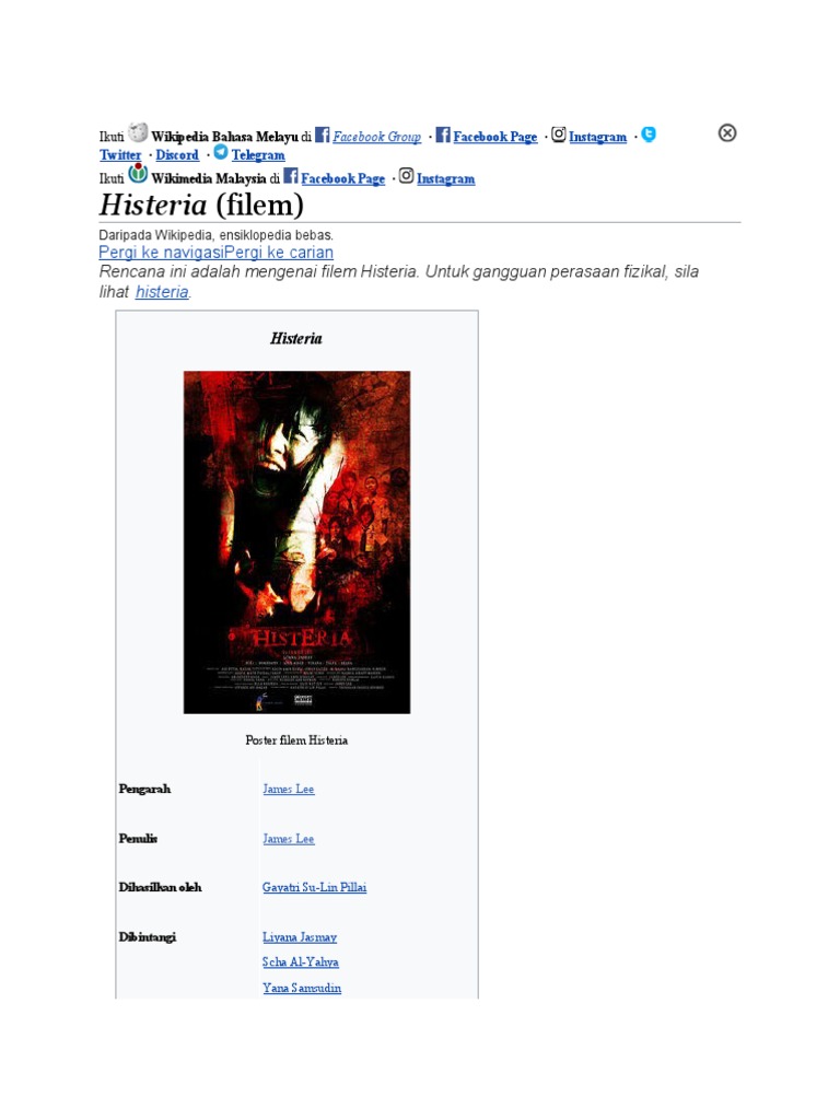 Histeria Filem Seram | PDF