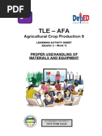 Grade 8 TLE-Crop-Production LAS | PDF | Area | Personal Protective ...