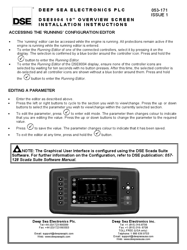 DSE8004 Installation Instructions | PDF | Icon (Computing) | Scada