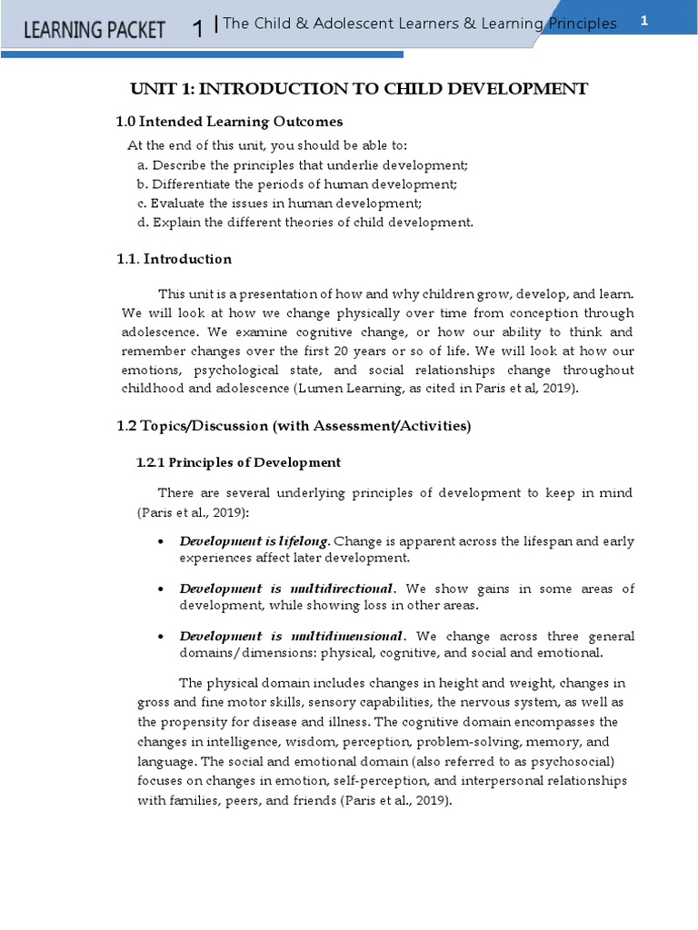 LP Prof Ed 1 Unit 1 | PDF | Id | Reinforcement
