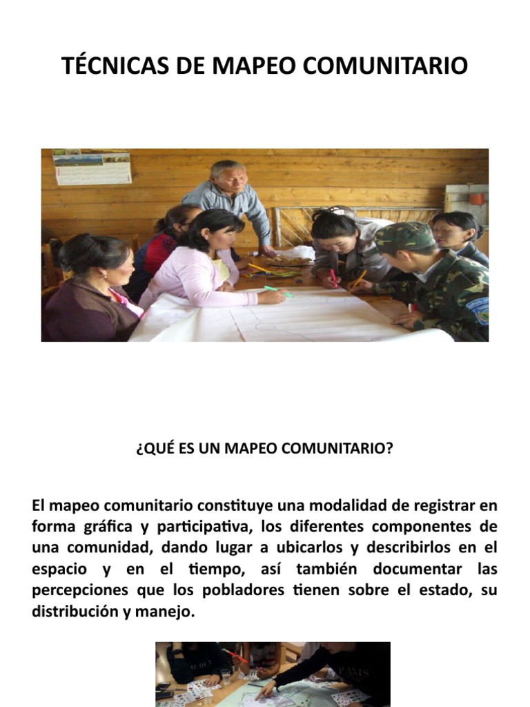 Técnicas De Mapeo Comunitario 2 Pdf
