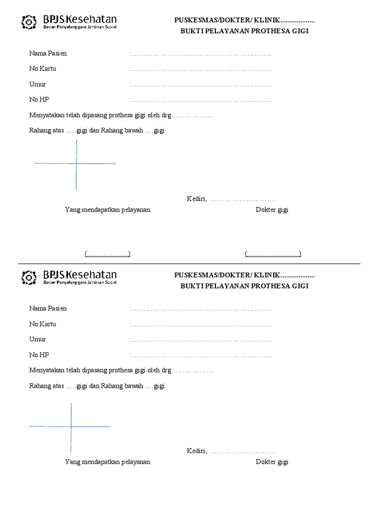 Form Klaim Gigi | PDF