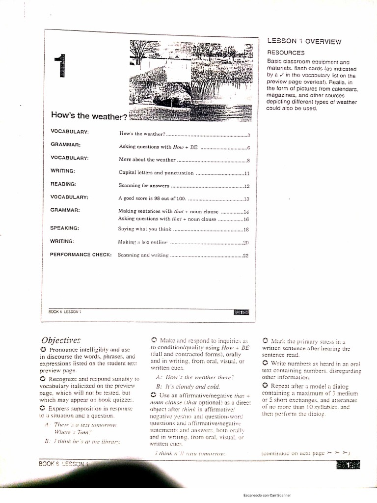 Lesson 1 Book 6 Instructor | PDF