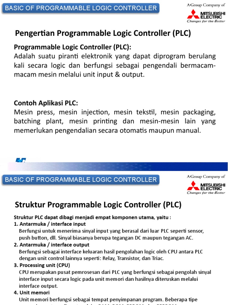 Basif of Programable Logic Controller | PDF