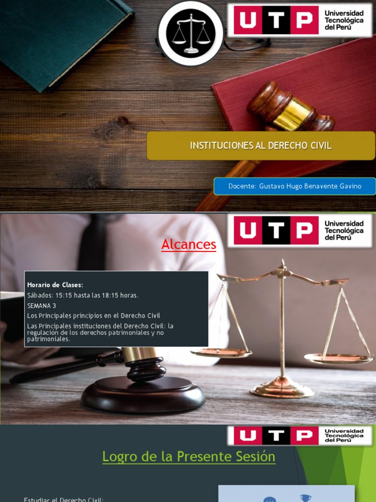 S3.s1. Los Principales Principios Del Derecho Civil | PDF