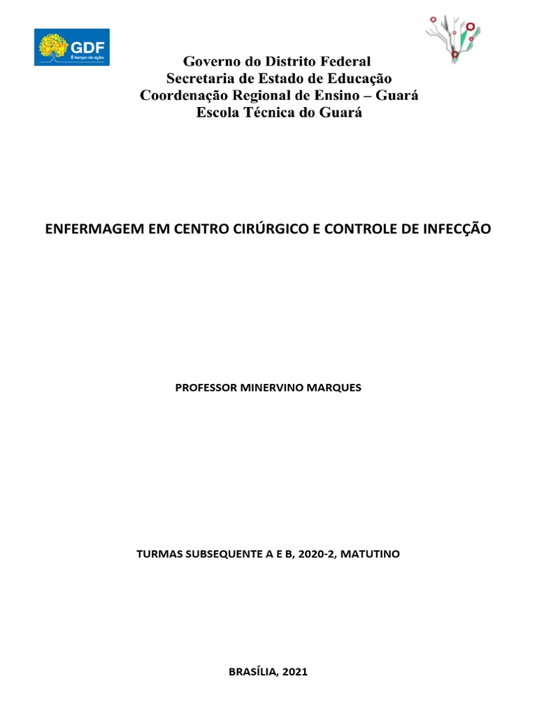 Enfermagem Em Centro Cirúrgico E Controle De Infecção Etapa 4 Pdf