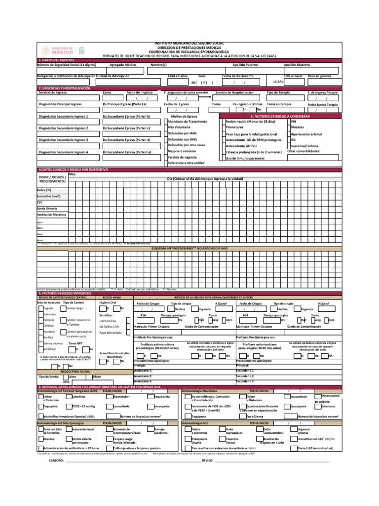 1.-Formato IAAS Plataforma Versión 2020 | PDF | Cirugía | Resistencia ...