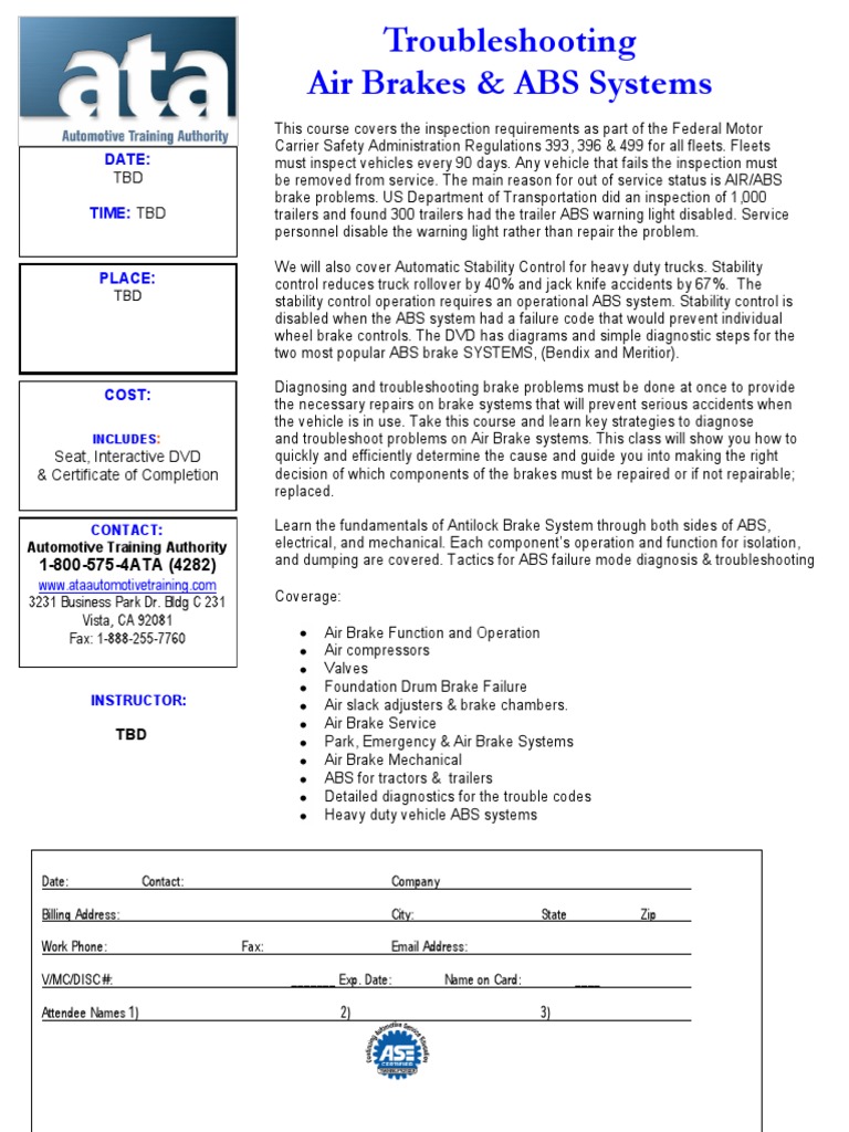 Troubleshooting Air Brakes Systems | PDF | Brake | Anti Lock Braking System