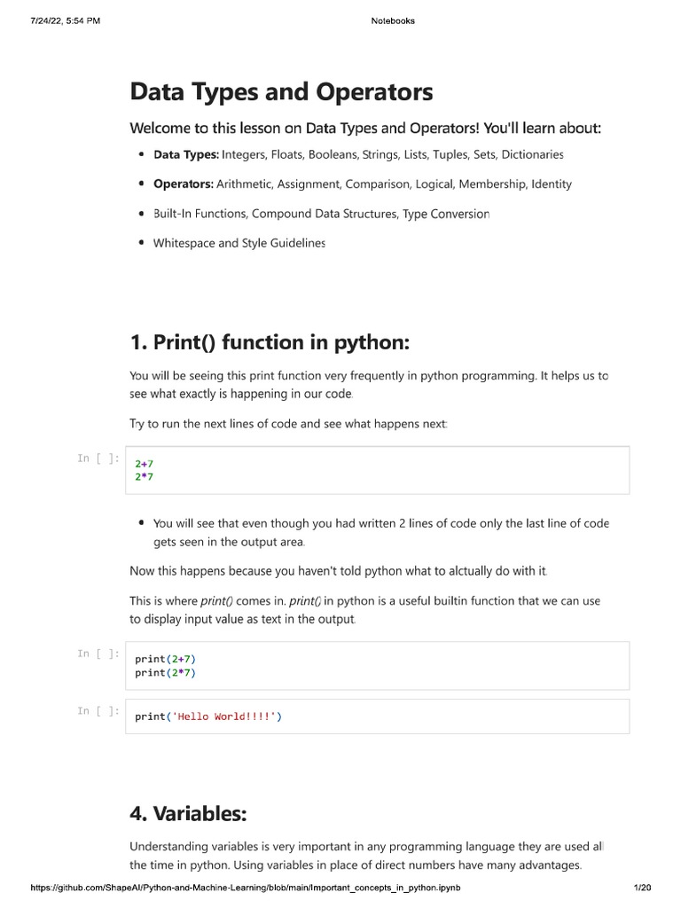 Python Boot Camp Pdf