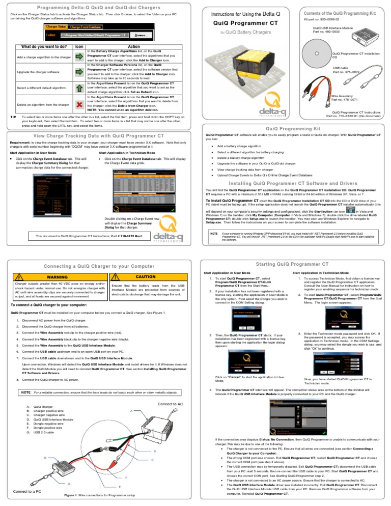 Starting Quiq Programmer CT 710-0133 - Rev-1 | PDF | Microsoft Windows ...