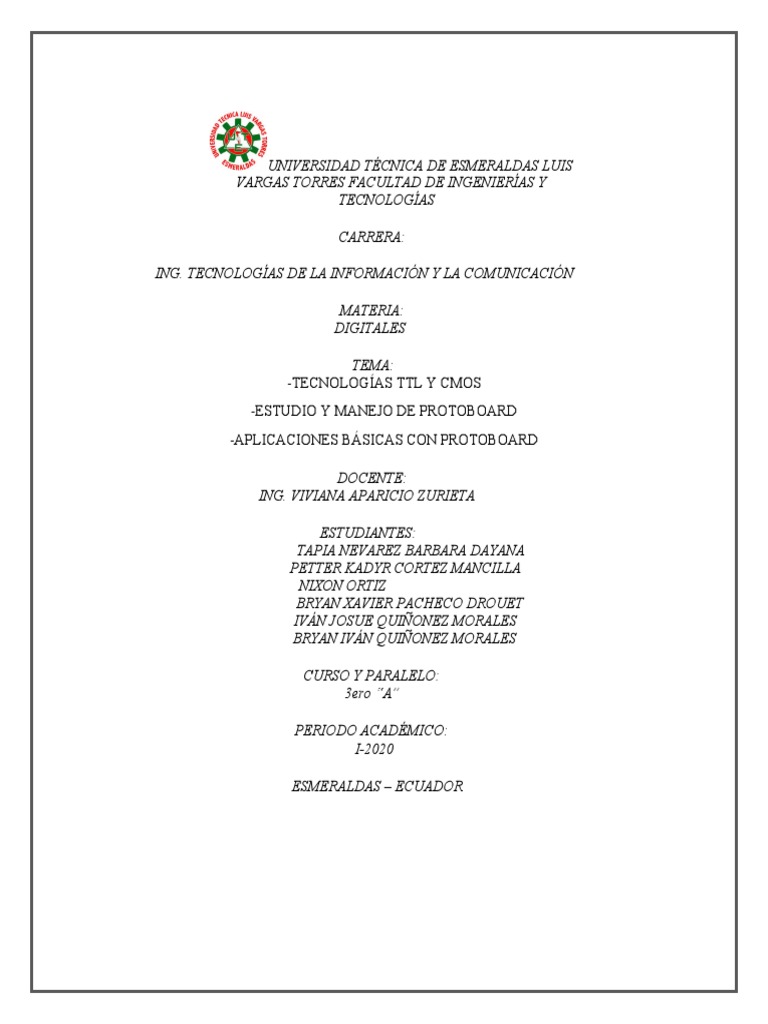Protoboard 21 Pdf Cmos Electrónica