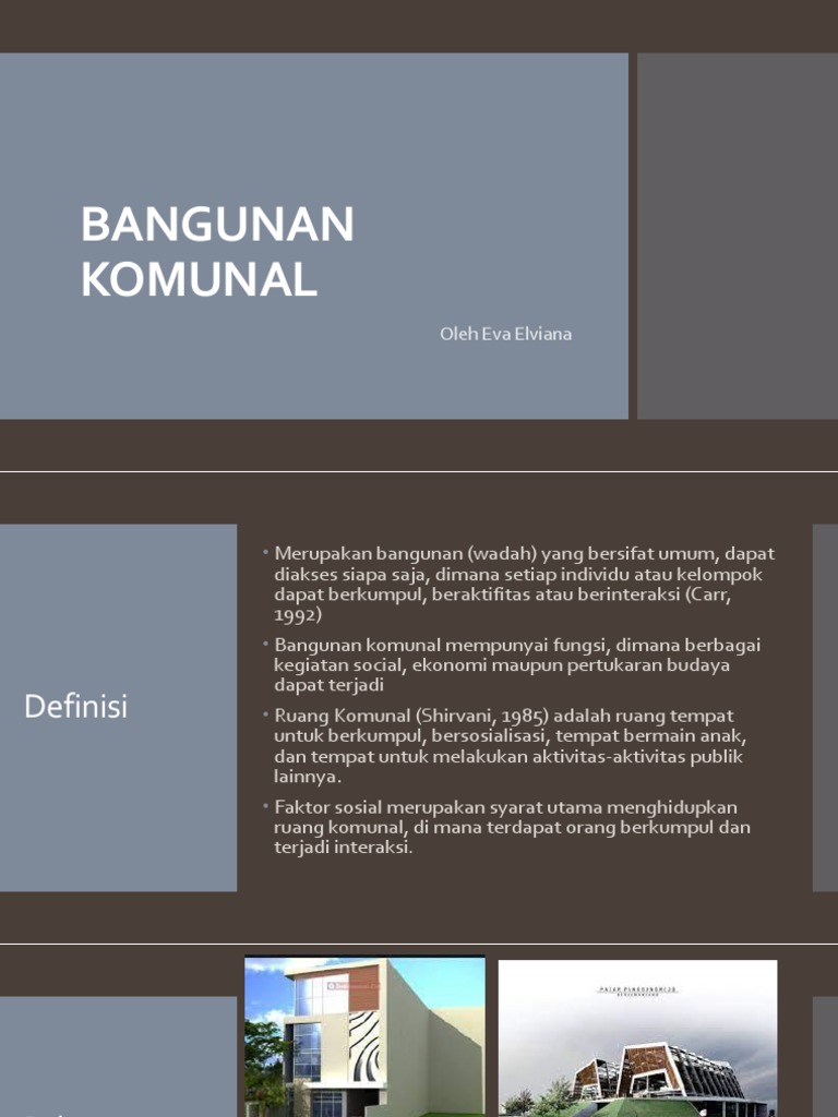 Kajian Bangunan Komunal | PDF