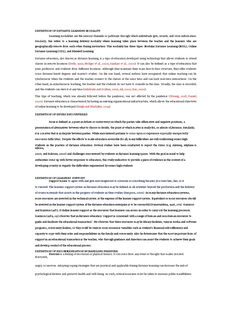 Review Related Literature | PDF | Distance Education | Learning