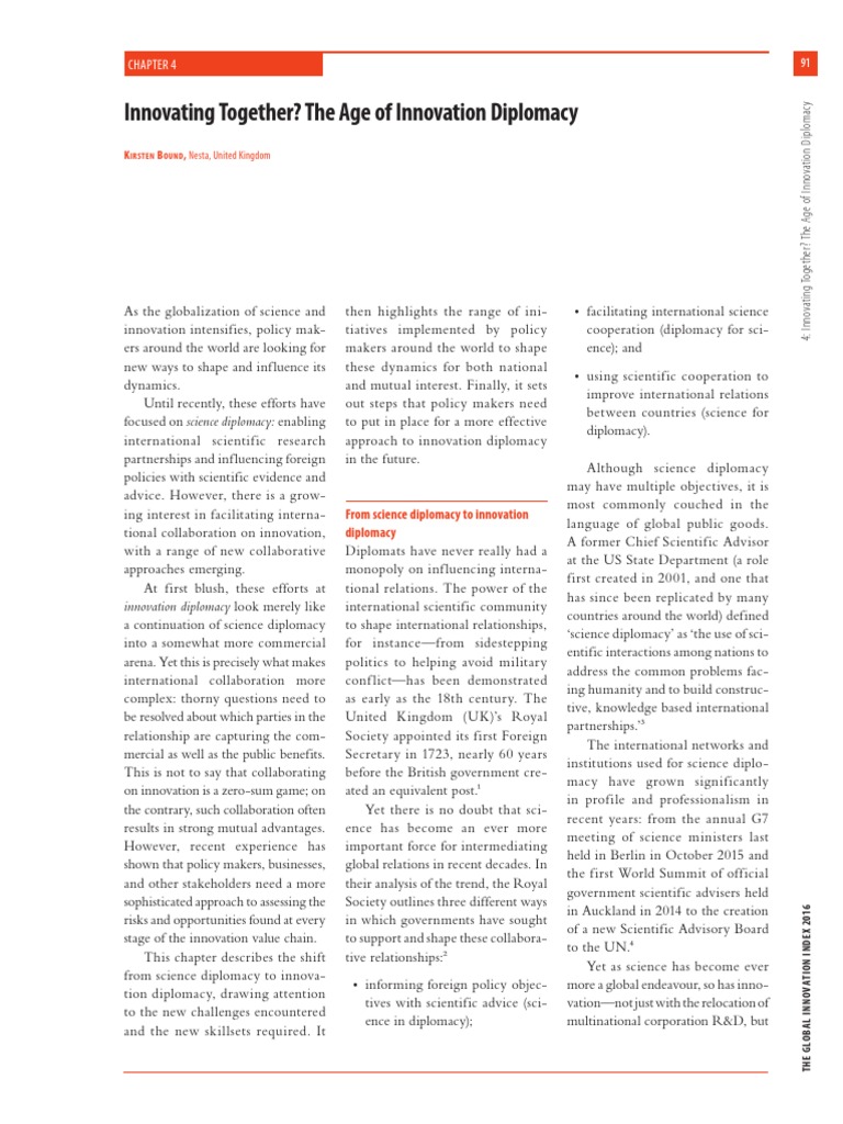 Innovating Together THR Ad of Innovation | PDF | Innovation | Diplomacy