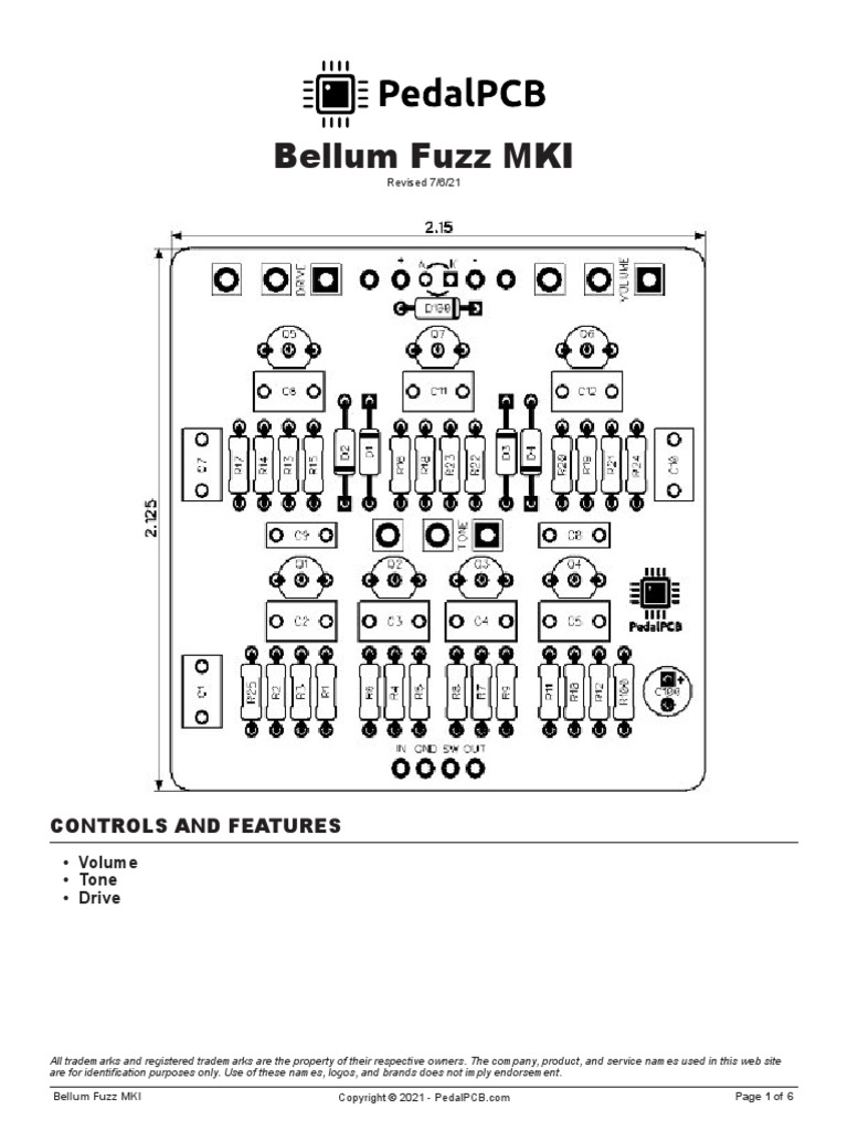 BellumMKI-PedalPCB | PDF | Components | Electrical Engineering