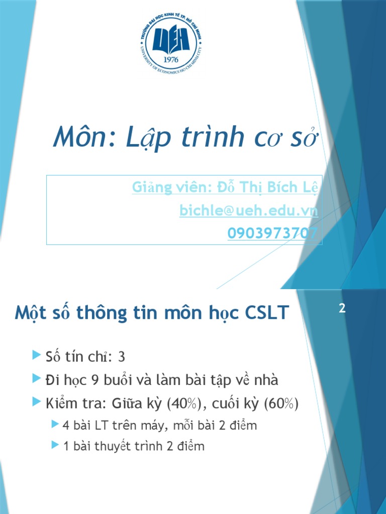 CSLT - Bai 1 - 2018 | PDF