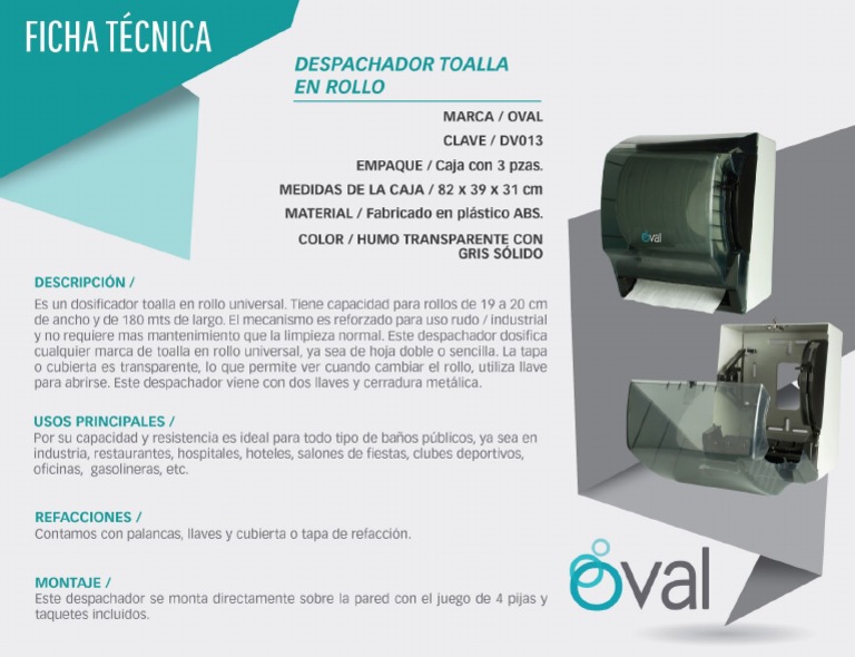DV013 Ficha Tecnica Oval Mexico | PDF
