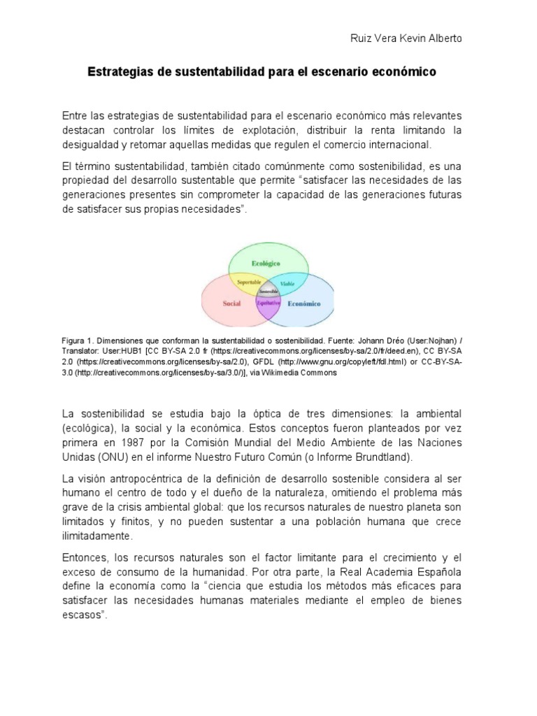 Estrategias de Sustentabilidad para El Escenario Económico | PDF | Sustentabilidad | Crecimiento ...