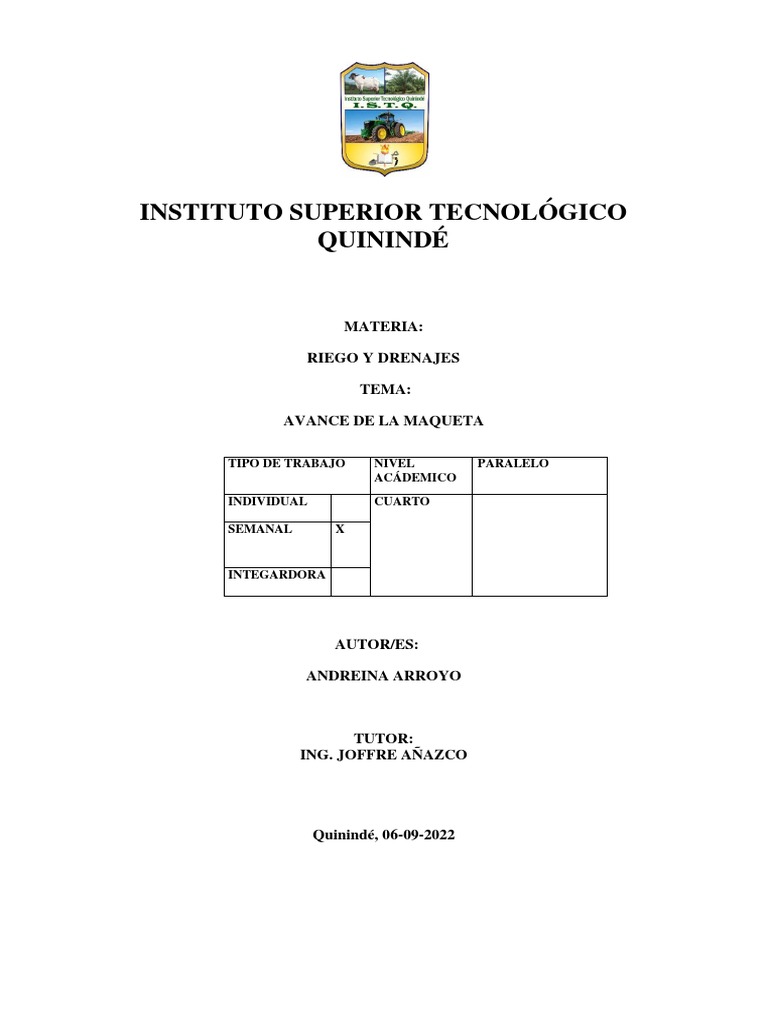 Infografia Avance Maqueta | PDF | Dique | Represa