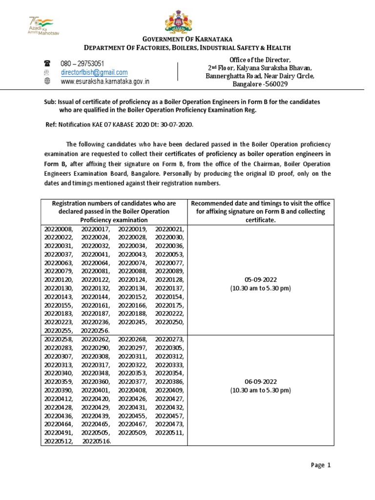 BOE Certificates | PDF