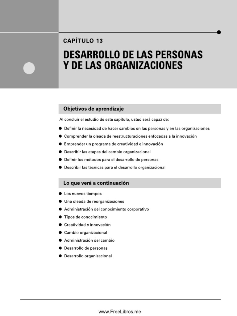 Capitulo 13 - Chiavenato, I. (2009) - Gestion Del Talento Humano 3Th | PDF