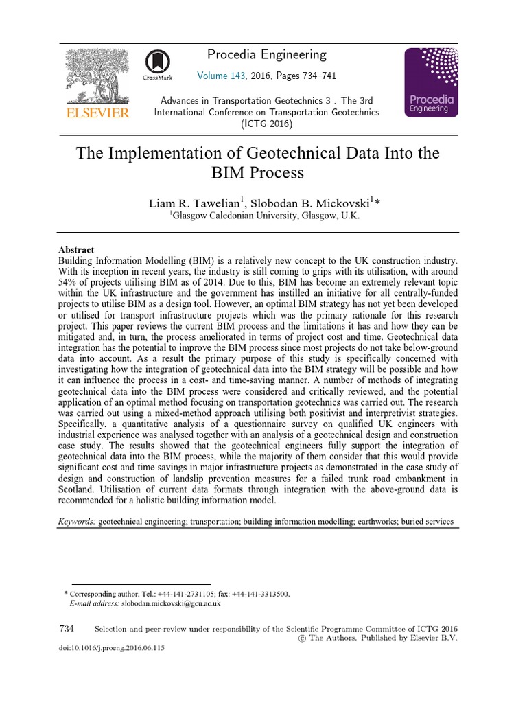 2 - The Implementation of Geotechnical Data Into The BIM Process | Download Free PDF | Building ...
