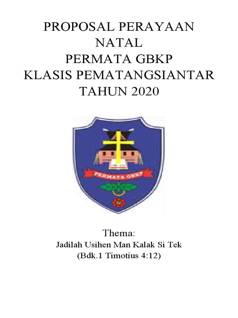 Proposal Perayaan Natal Permata Klasis | PDF