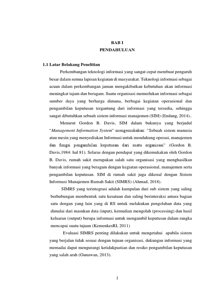 Simrs Dan Pengertian | PDF