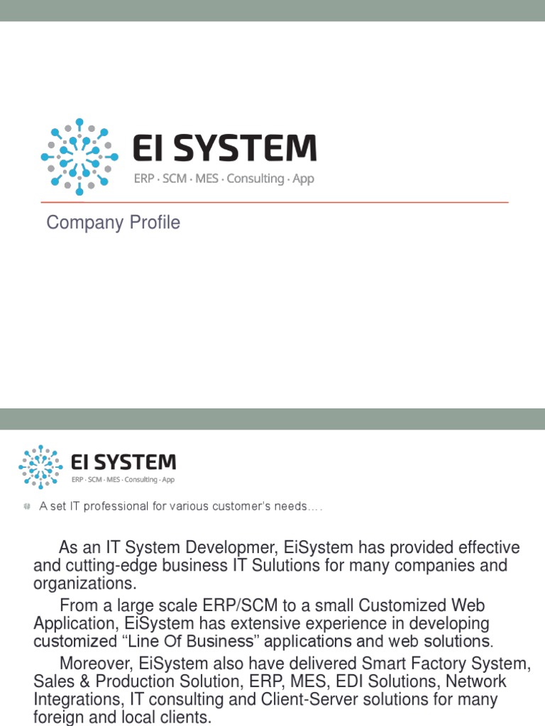 Ei-SMART Sewing System - Company Profile - English | PDF | Supply Chain ...