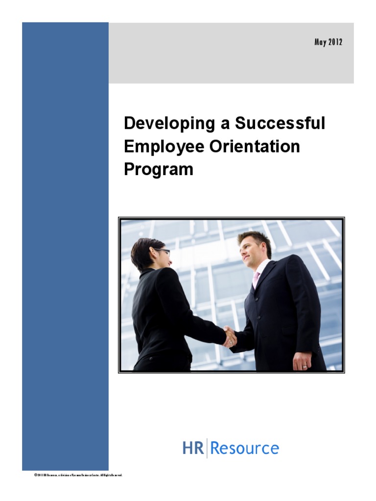 Developing An Effective Employee Orientation Program LB | PDF | Human Resource Management ...