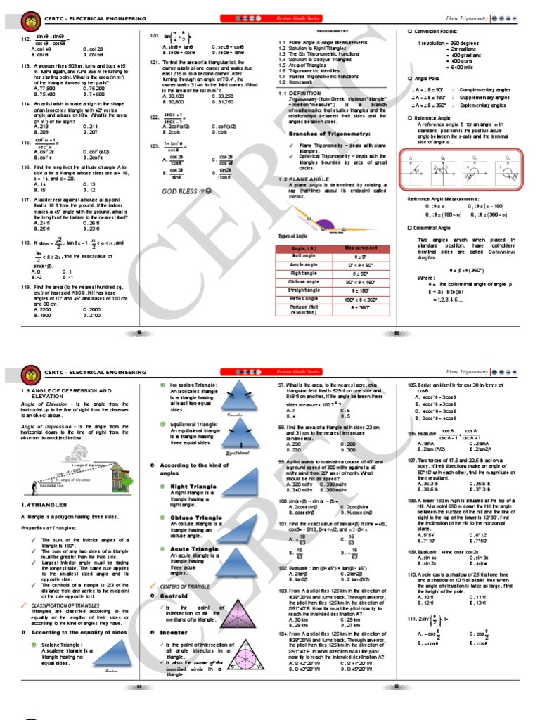 Trigonometry Half Angle Formulas Guide Pdf Triangle Trigonometry