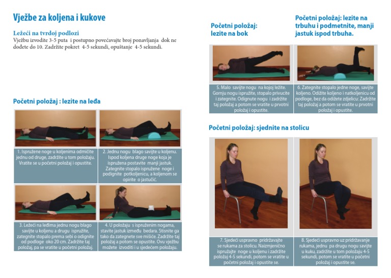 Vjezbe Za Koljena Kukove | PDF
