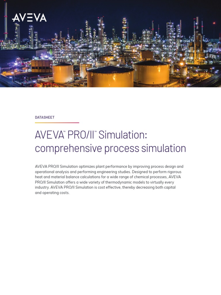 Datasheet AVEVA PROII-Simulation 06-20.pdf - Coredownload.inline PDF | PDF | Distillation ...