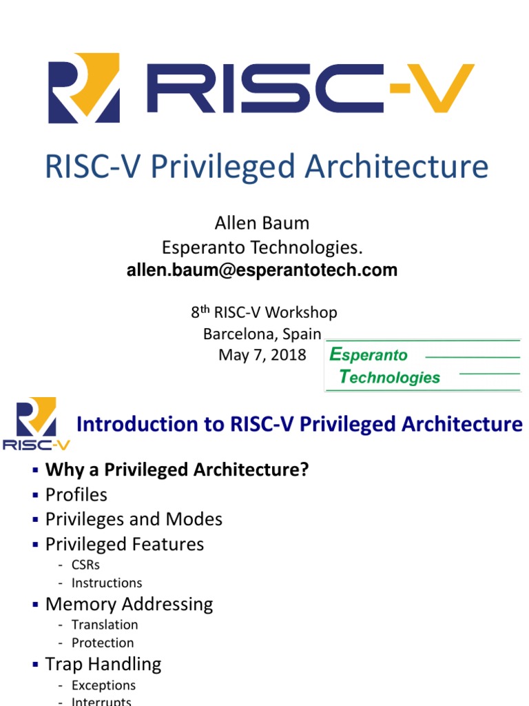 Riscv Privileged BCN.v7 2 | PDF | Operating System | Computer Data
