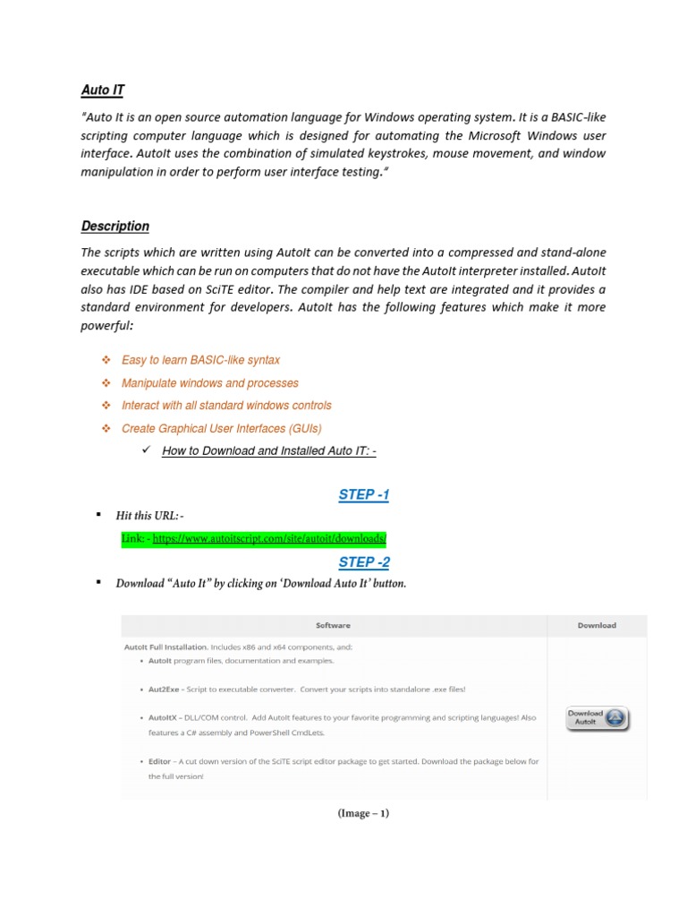 Auto It Pdf Scripting Language Graphical User Interfaces