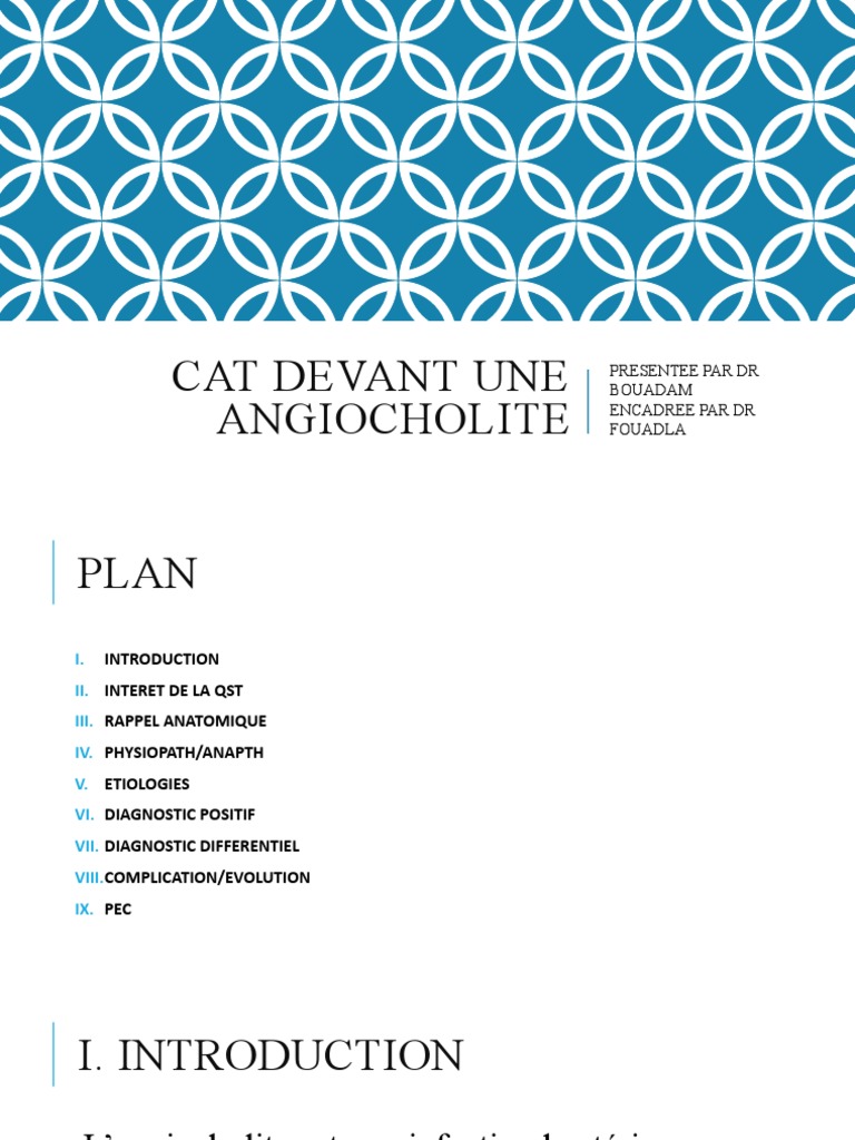 Cat Devant Une Angiocholite | PDF | Abdomen | Foie