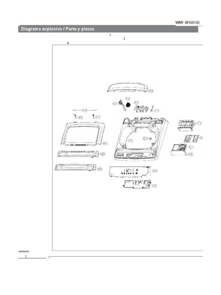 Plano Explosivo & Partes y Piezas Wmf-m160gb | PDF | Gas Technologies ...