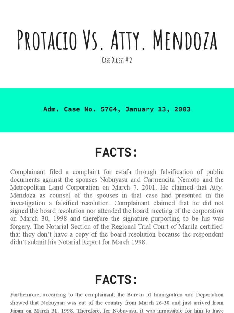Notary Negligence in Protacio Case | PDF | Notary Public | Judiciaries